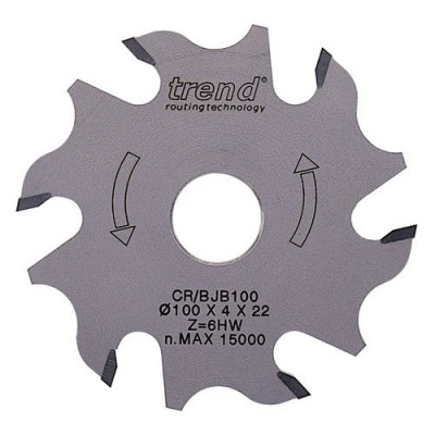 Trend Cr/bjb100 Craft Biscuit Blade 100x6tx4mmx22mm TRECR/BJB100 from ...