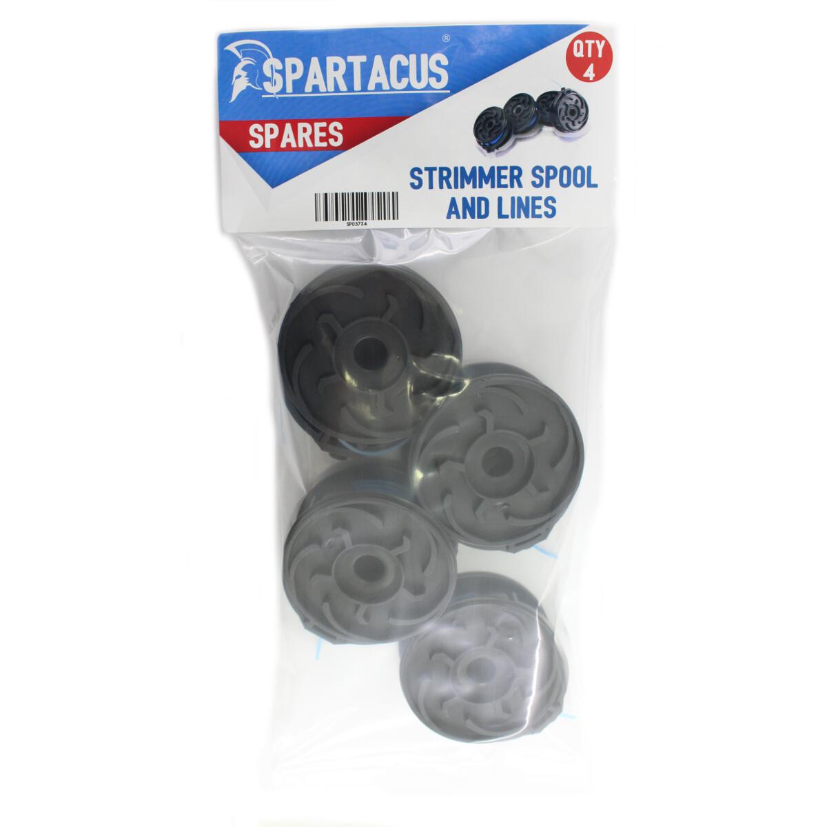 Spartacus Sp037 Trimmer Spool & Line Pack Of 4 SP037X4 from Spare Parts ...
