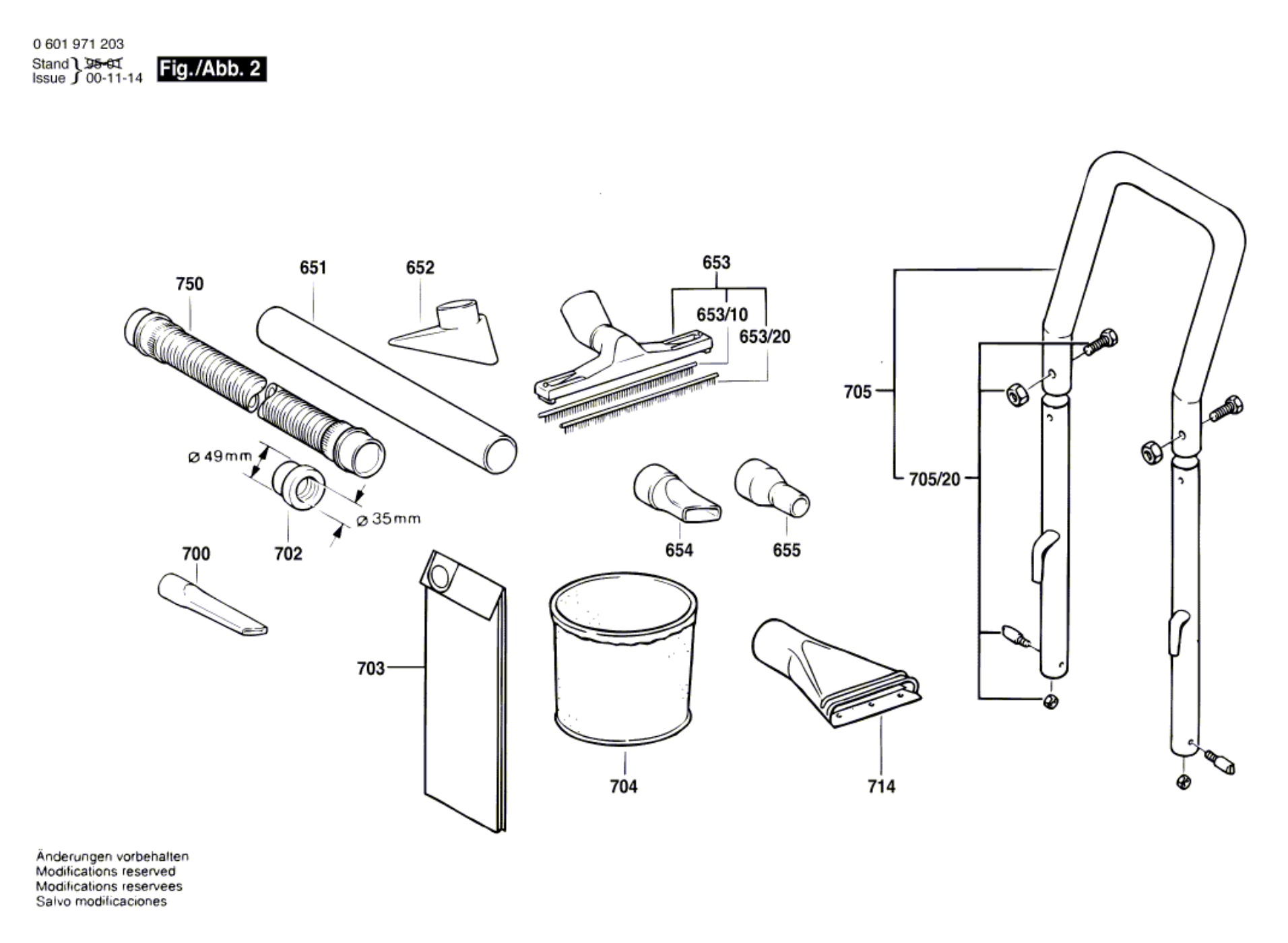 Bosch 0 603 269 403 Pas 1000 F All Purpose Vacuum Cleane 220 V / Eu ...