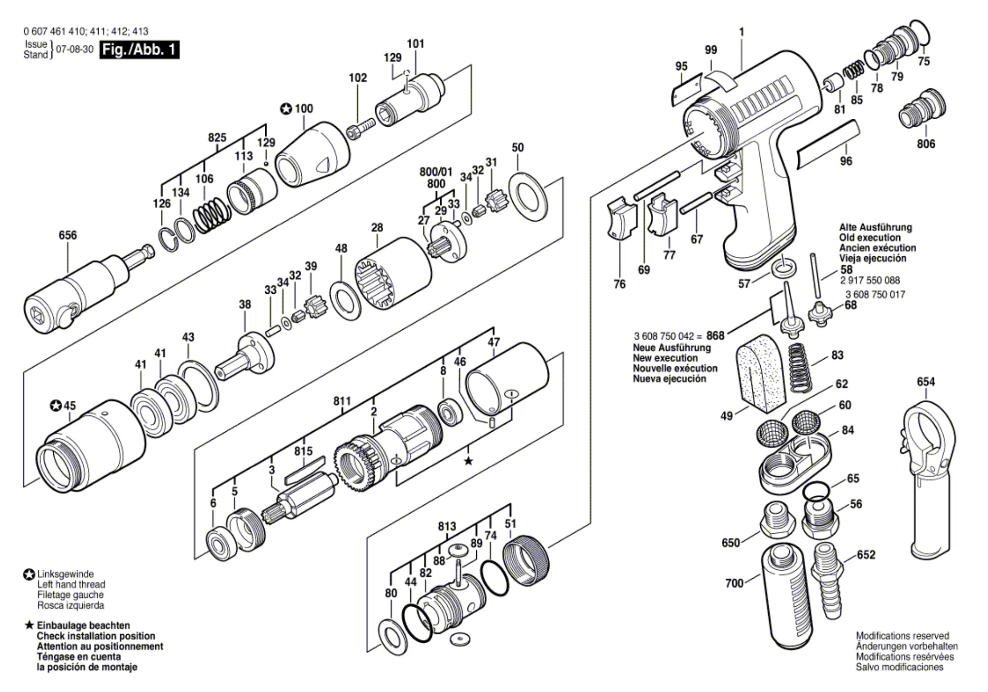 Bosch 0 607 461 412 400 Watt-serie Thread Cutter Spare Parts SPARE ...