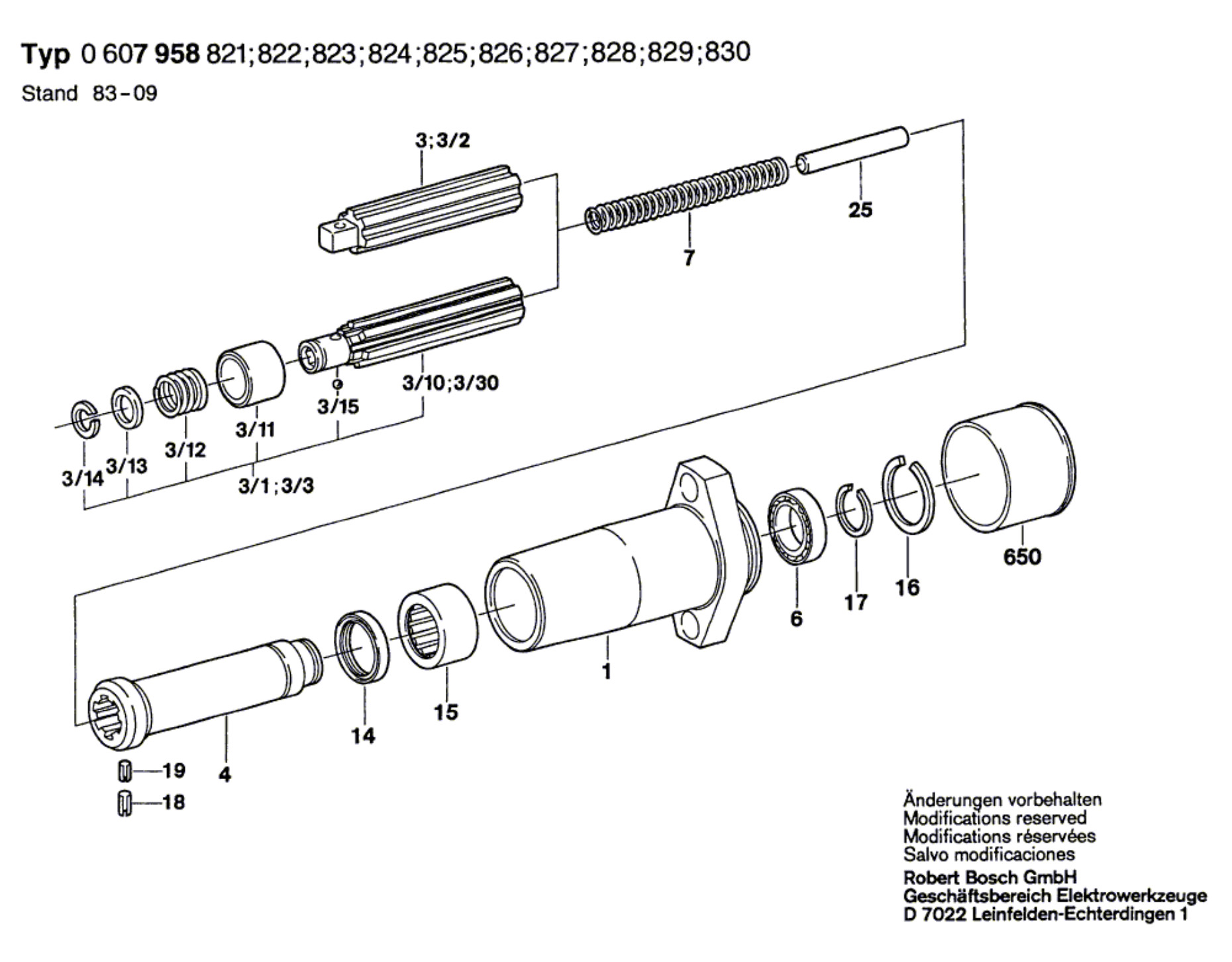 Bosch 0 607 958 829 ---- Spindle Bearing Spare Parts SPARE_0607958829 ...