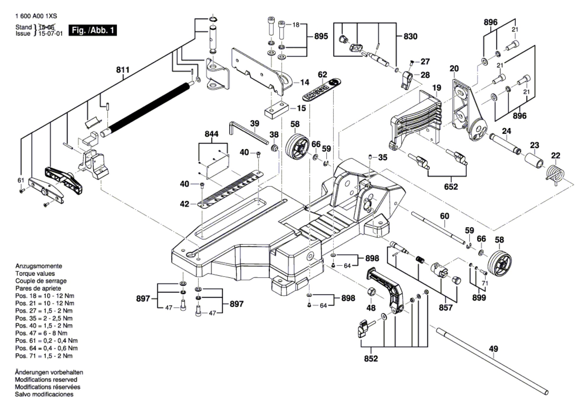 Bosch 1 600 A00 1xs Gcb 120 Base Spare Parts SPARE_1600A001XS from ...