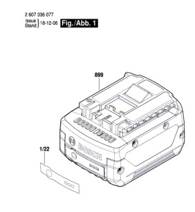 Bosch 2 607 336 223 Gba 14,4v Slide-in Accu Package Spare Parts SPARE ...