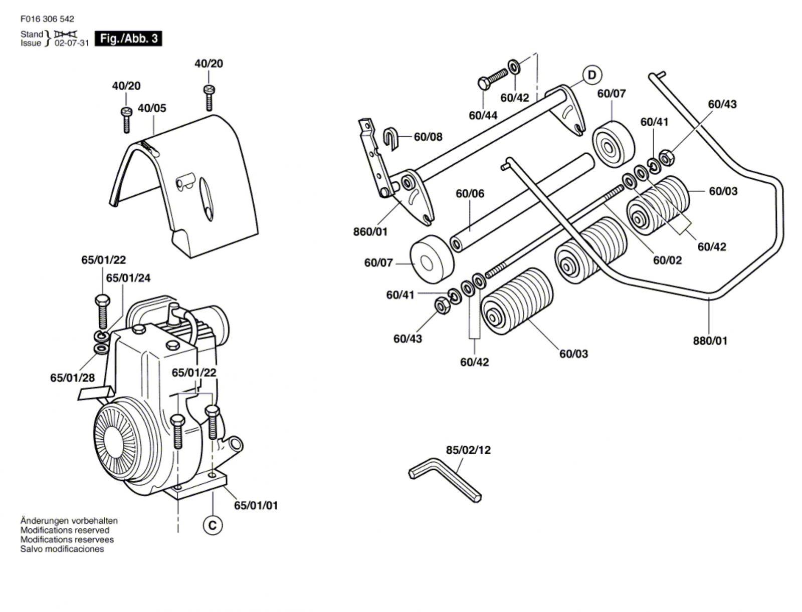Qualcast F 016 306 542 Classic Petrol 43s Lawnmower Classicpetrol43s ...