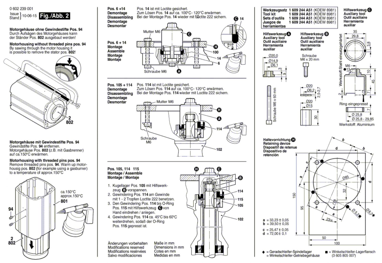 Bosch 0 602 239 002 ---- Hf Straight Grinder Spare Parts SPARE ...