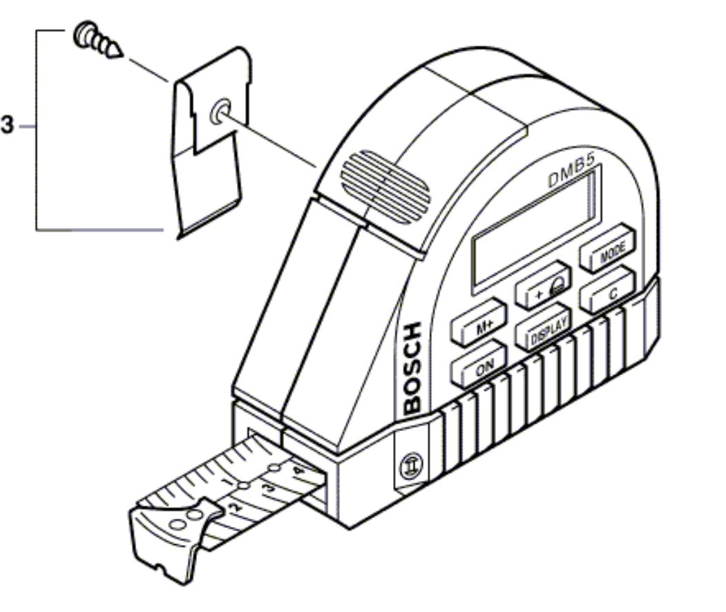 Bosch 0 603 096 402 Dmb 5 Plus Tape Measure Spare Parts SPARE ...