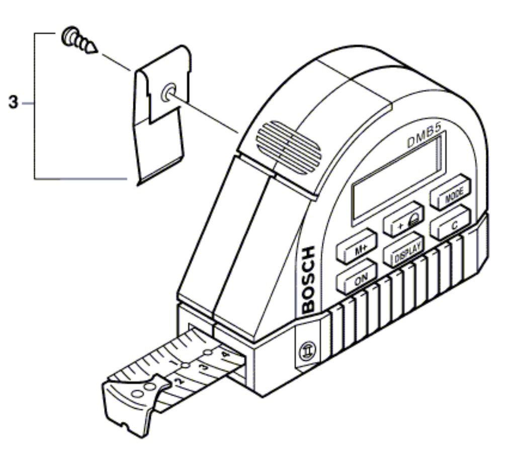 Bosch 0 603 096 442 Dmb 5 Plus Tape Measure Spare Parts SPARE ...