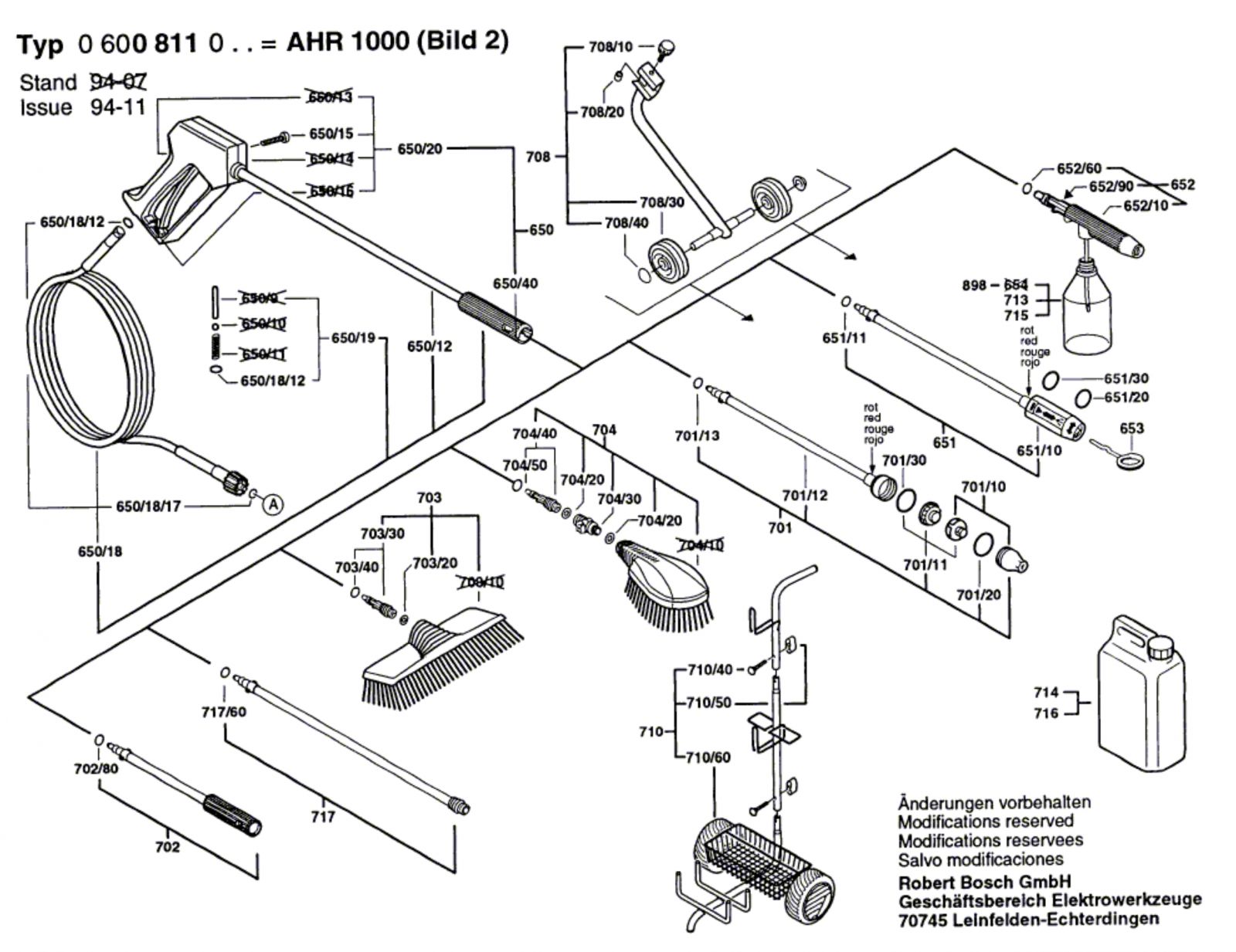 Bosch 0 600 811 003 Ahm-38g Lawnmower Spare Parts SPARE_0600811003 from ...
