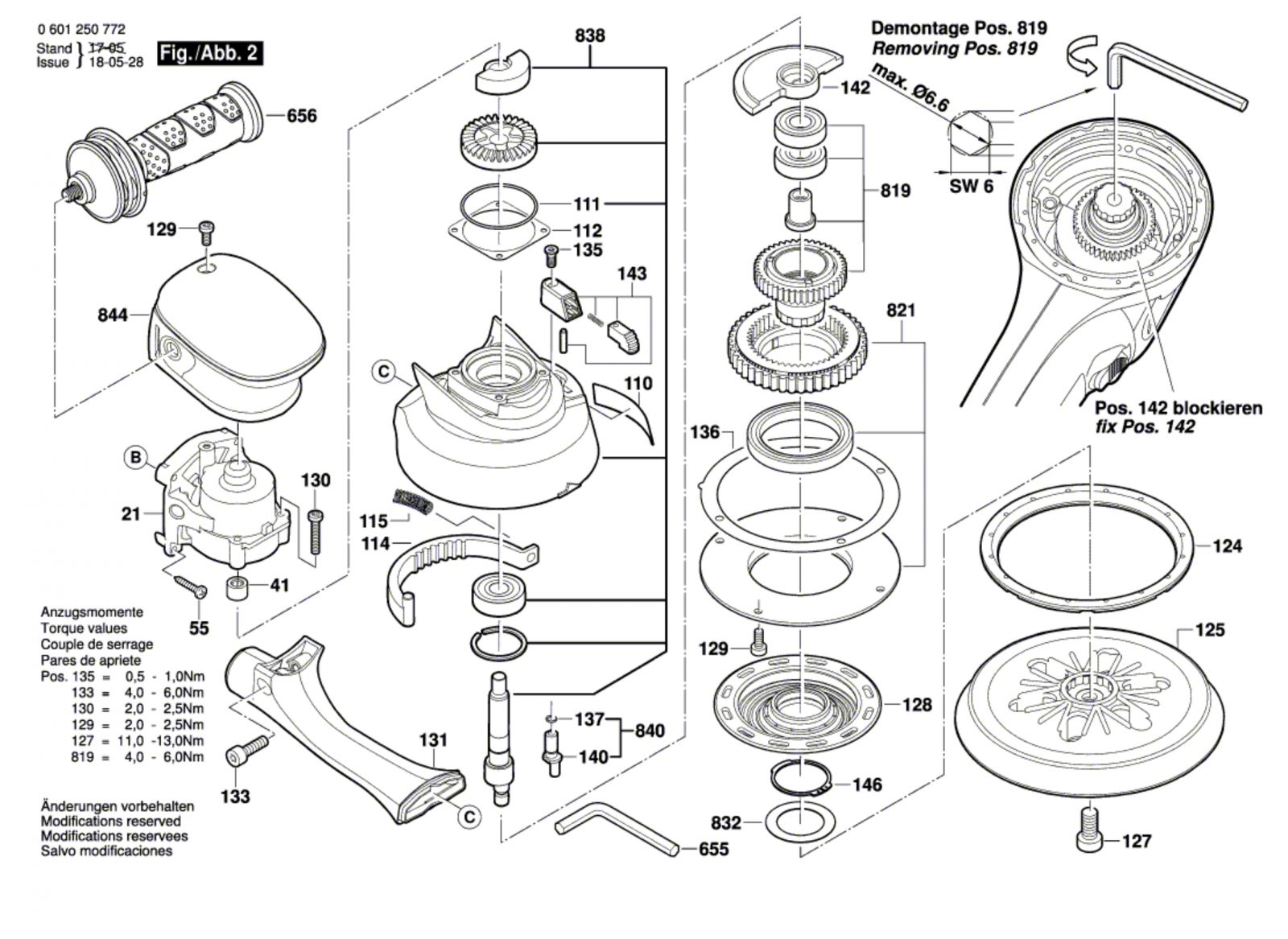 Bosch 0 601 250 772 Gex 150 Turbo Random Orbital Sander 230 V / Eu ...