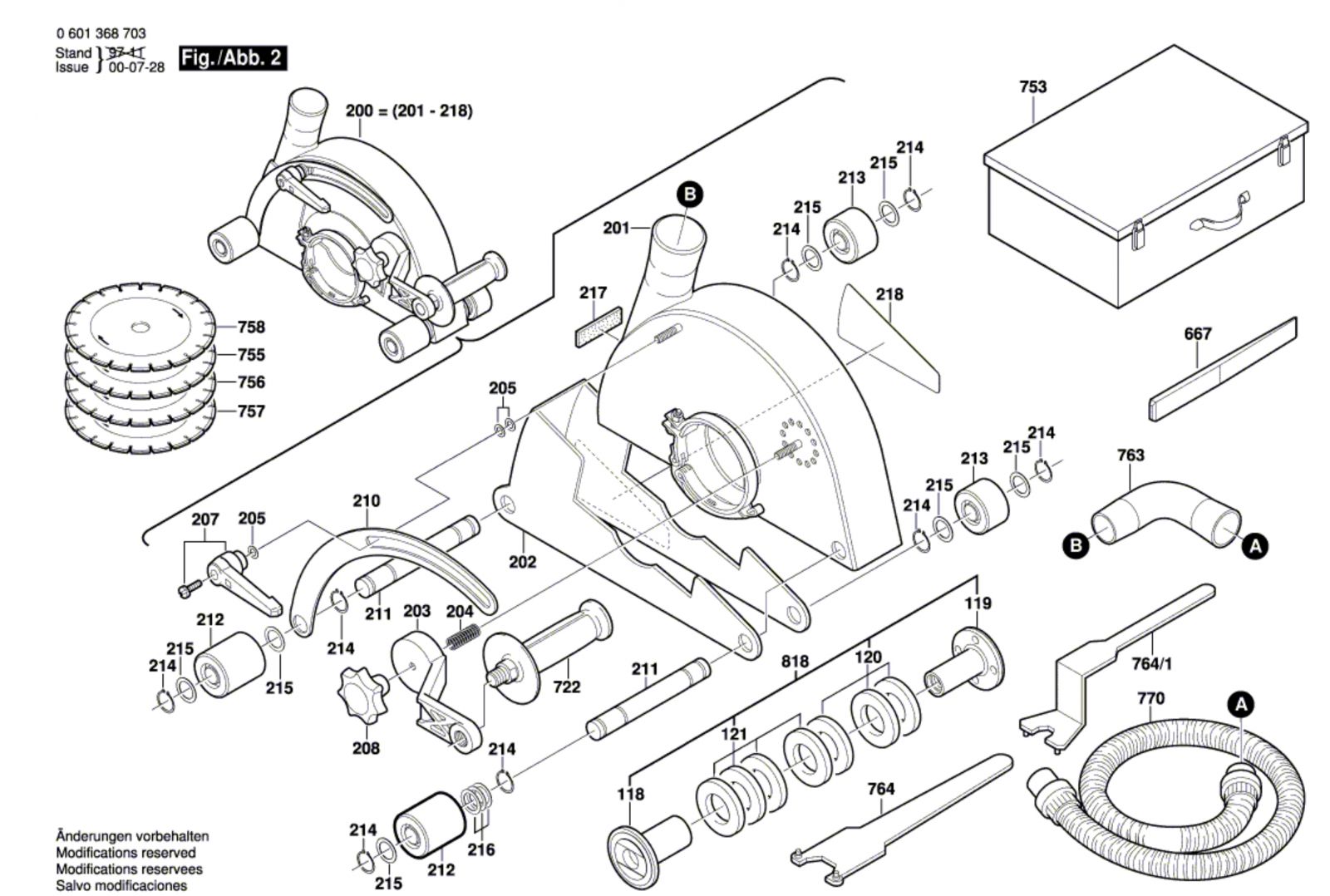 Bosch 0 601 368 703 Gnf 65 A Wall Chaser 230 V / Eu Spare Parts SPARE ...