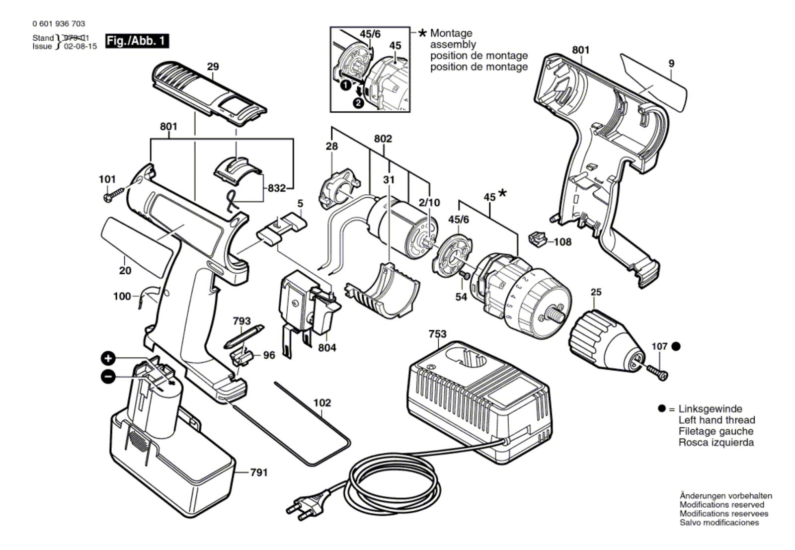 Bosch 0 601 936 703 Gsr 7,2 Ves-2 Batt-oper Screwdriver 7.2 V / Eu ...