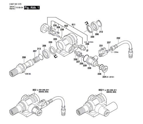 Bosch 3 607 031 573 --- Flushing Jet Spare Parts SPARE_3607031573 from ...