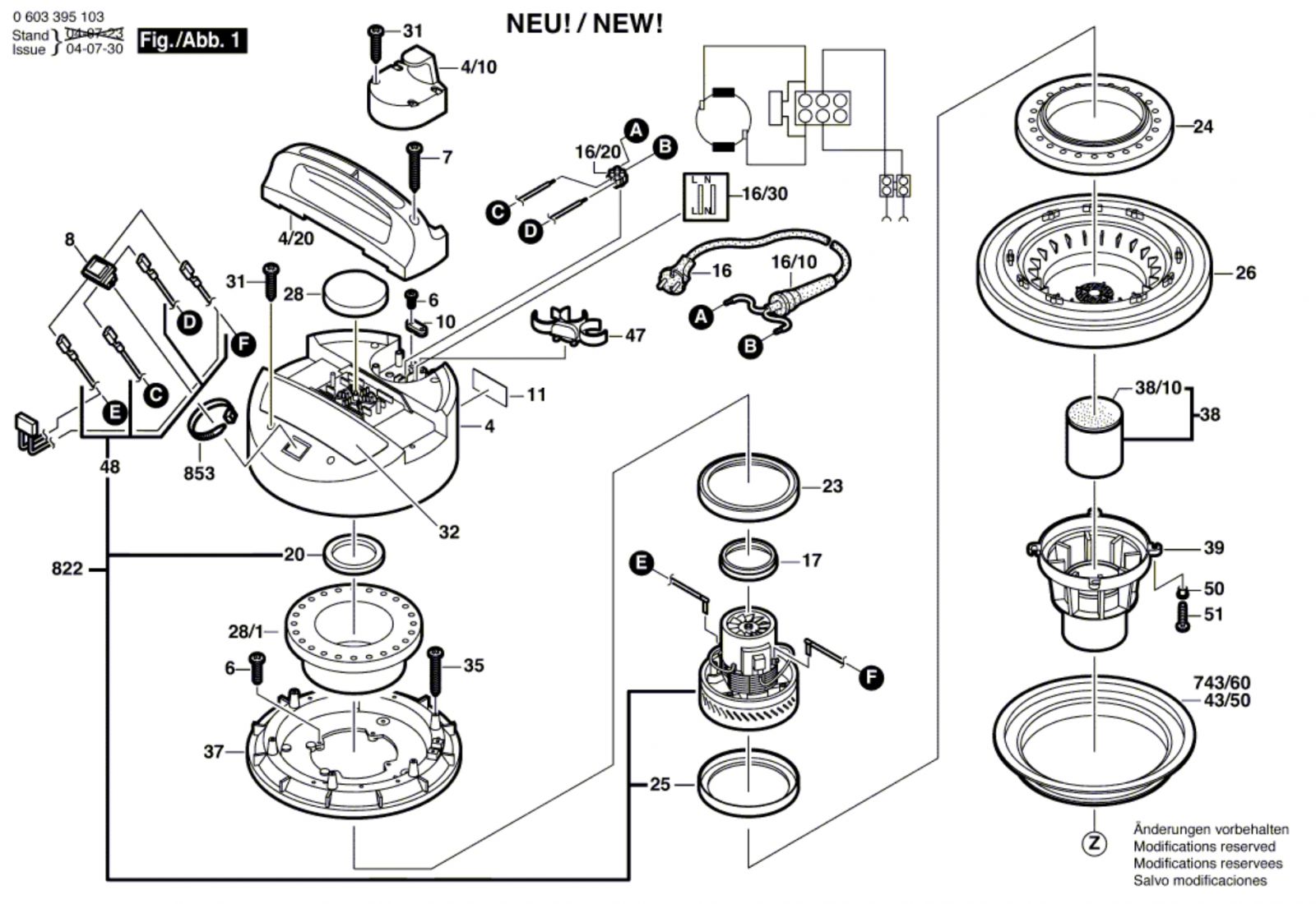 Bosch 0 603 395 103 Pas 12-27 All Purpose Vacuum Cleane 230 V / Eu ...