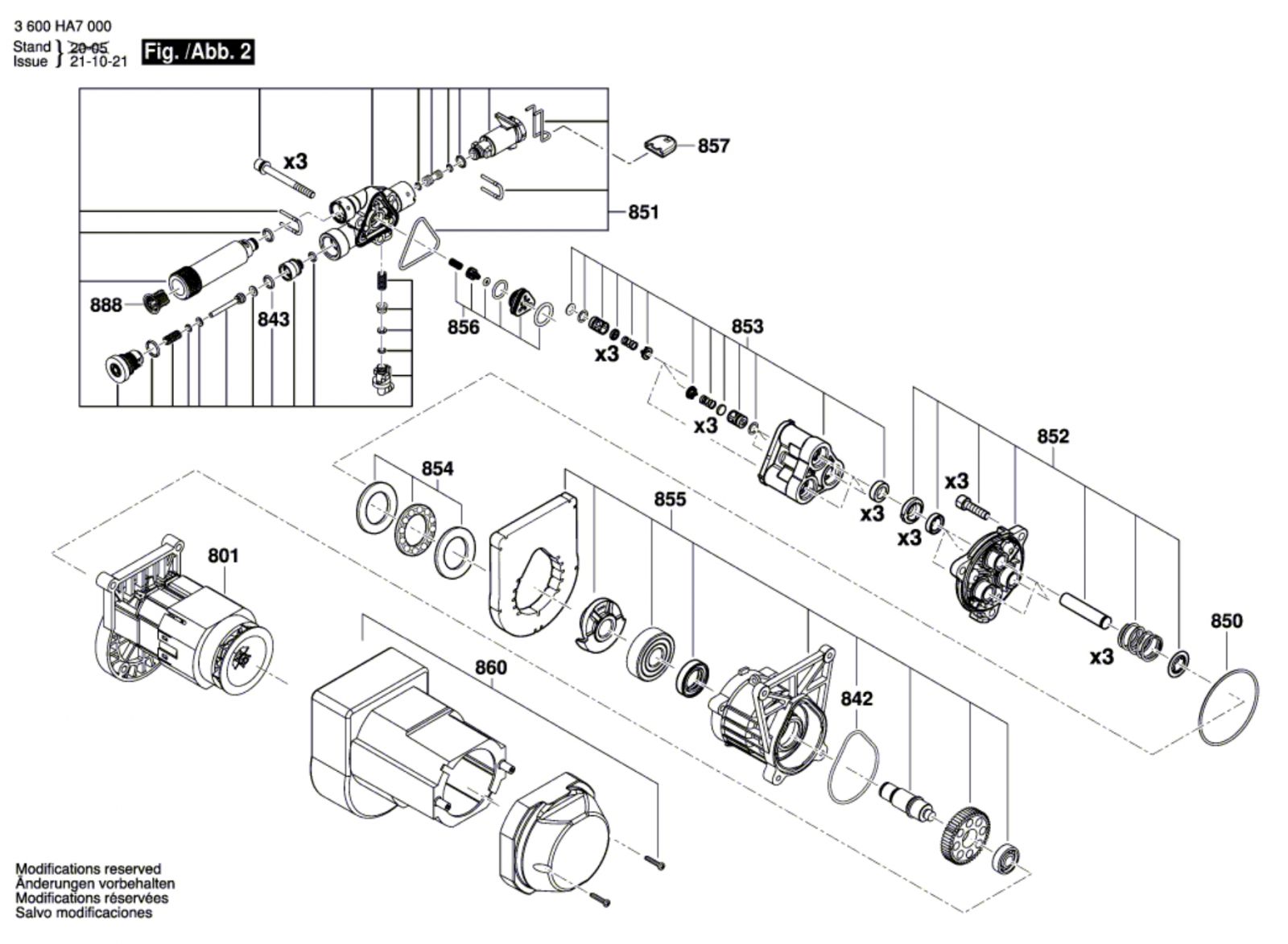 Bosch 3 600 Ha7 000 Aqt 33-10 High Pressure Cleaner 230 V / Eu Spare ...