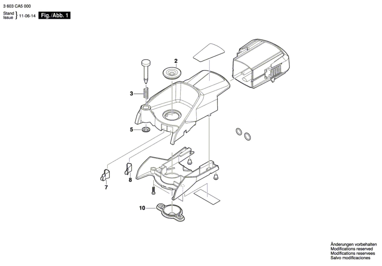 Bosch 3 603 Ca5 000 Pdc 1 Exhauster / Eu Spare Parts SPARE_3603CA5000 ...