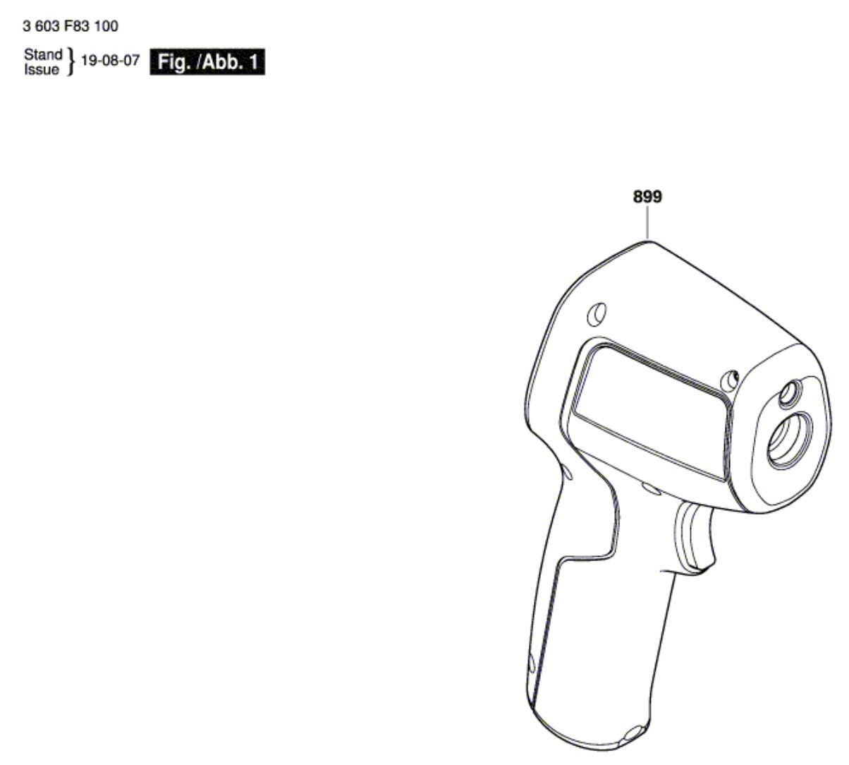 Bosch 3 603 F83 100 Universaltemp Pyrometer / Eu Spare Parts SPARE ...