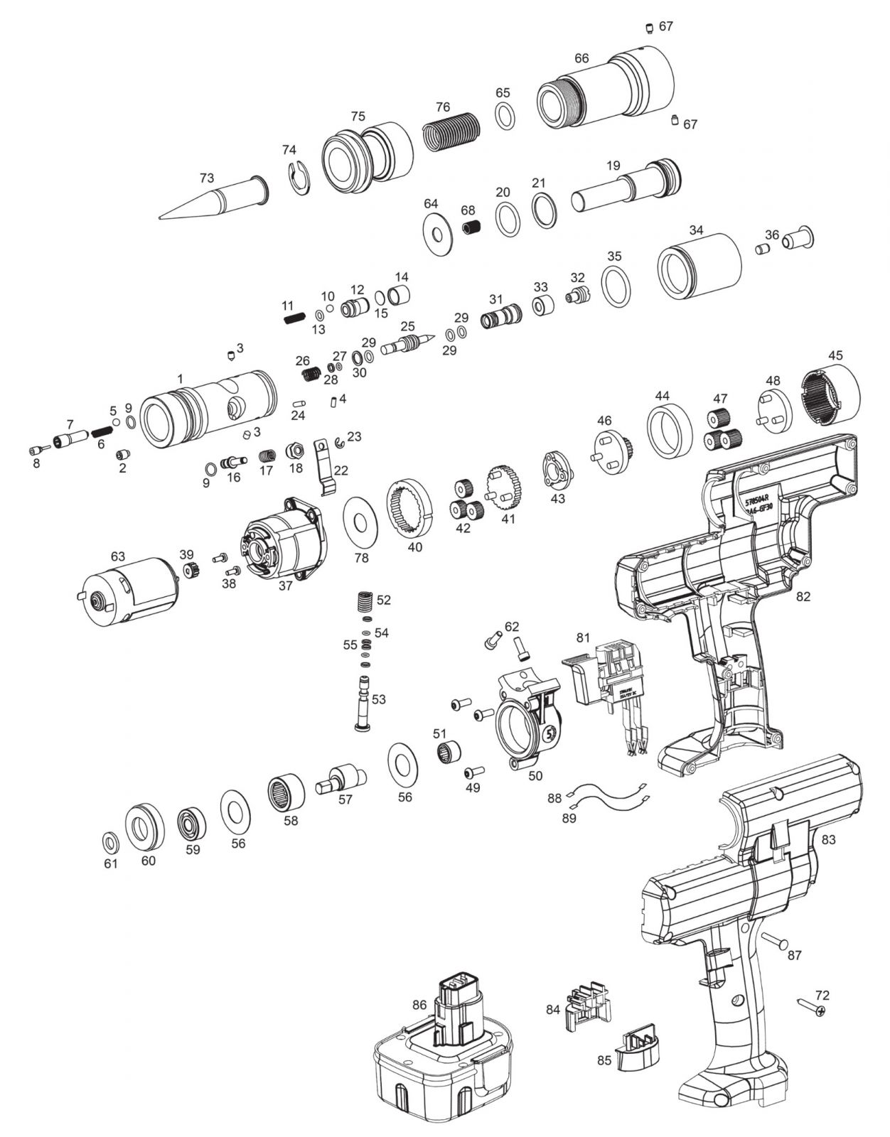 Rems Akku-ex-press P Acc Cordless Pipe Expander Spare Parts SPARE_Akku ...