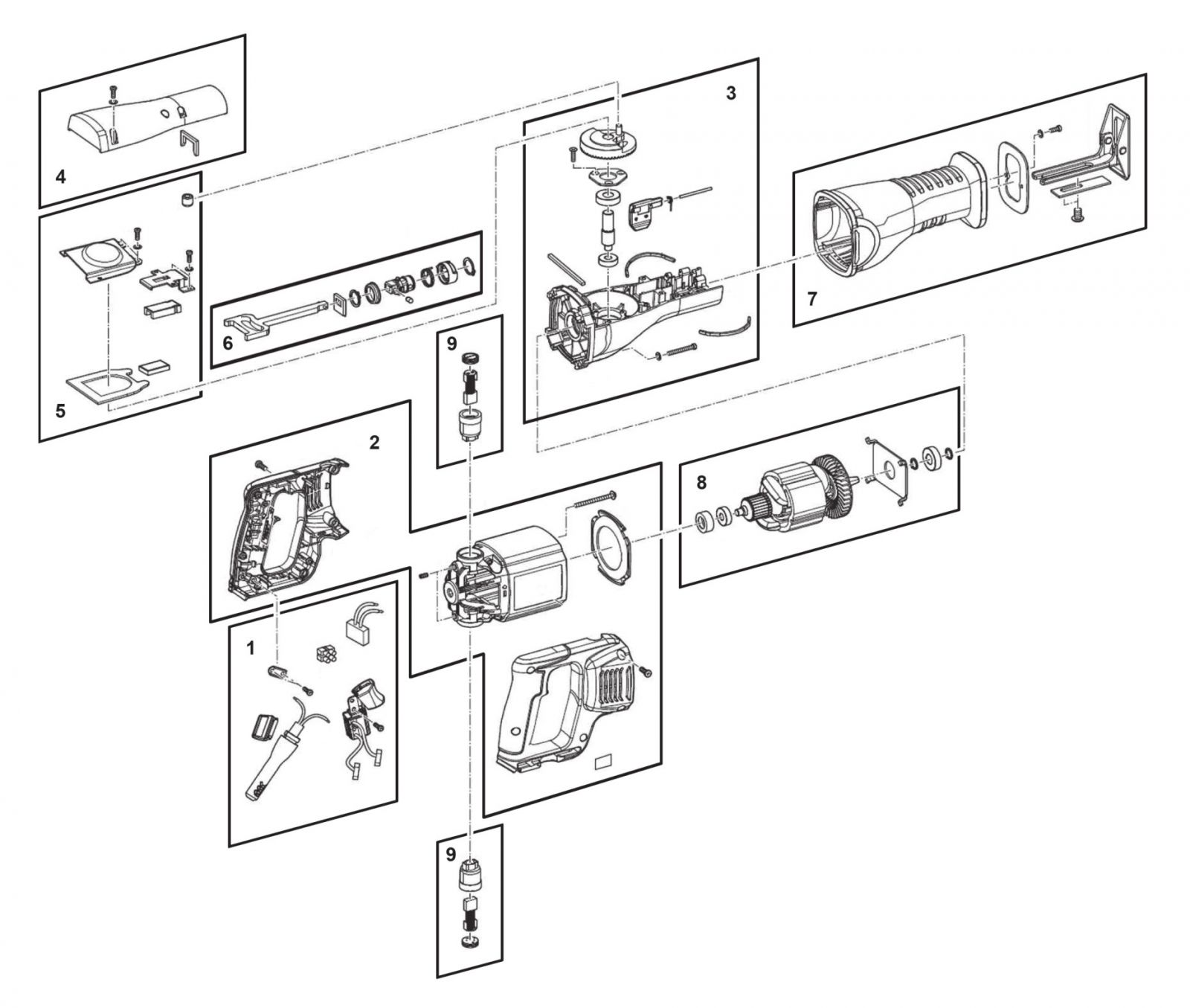 Rems Puma Ve Reciprocating Saw Spare Parts SPARE_Puma_VE from Spare ...