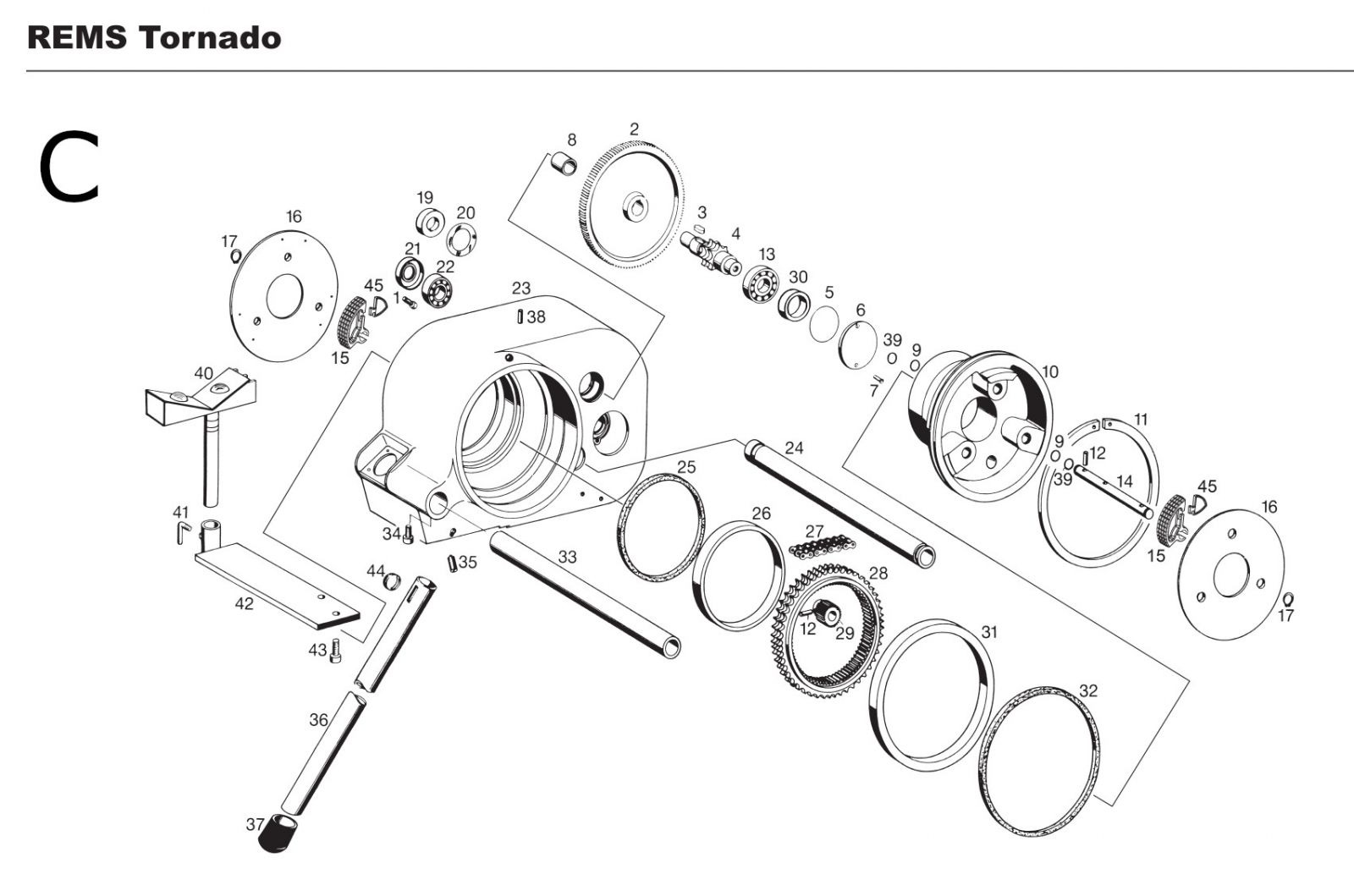 Rems Tornado - 2020 Electric Threading Machine Spare Parts SPARE ...