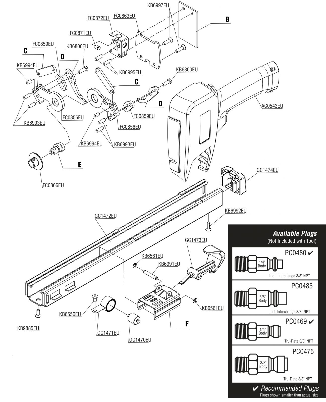 Senco Sccp Carton Stapler Spare Parts SPARE_7M2014N from Spare Parts World