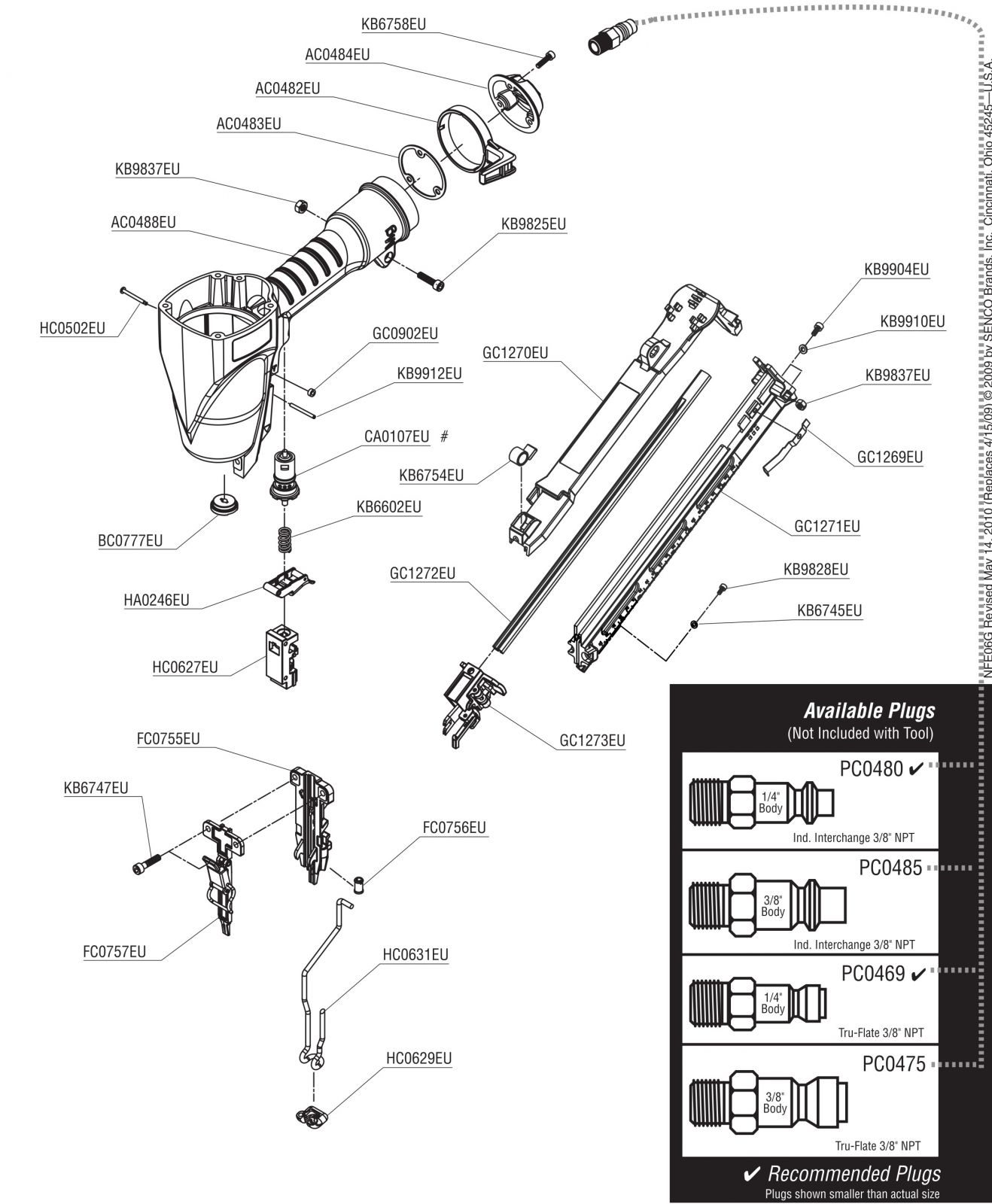 Senco Finish Pro 35 Combo Kit Spare Parts SPARE_6G0001N from Spare ...