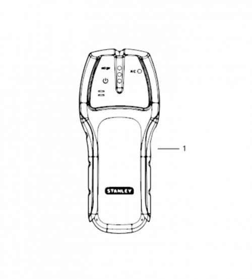Stanley 0-77-110 Type 1 Digital Laser Detector Spare Parts SPARE_0-77 ...