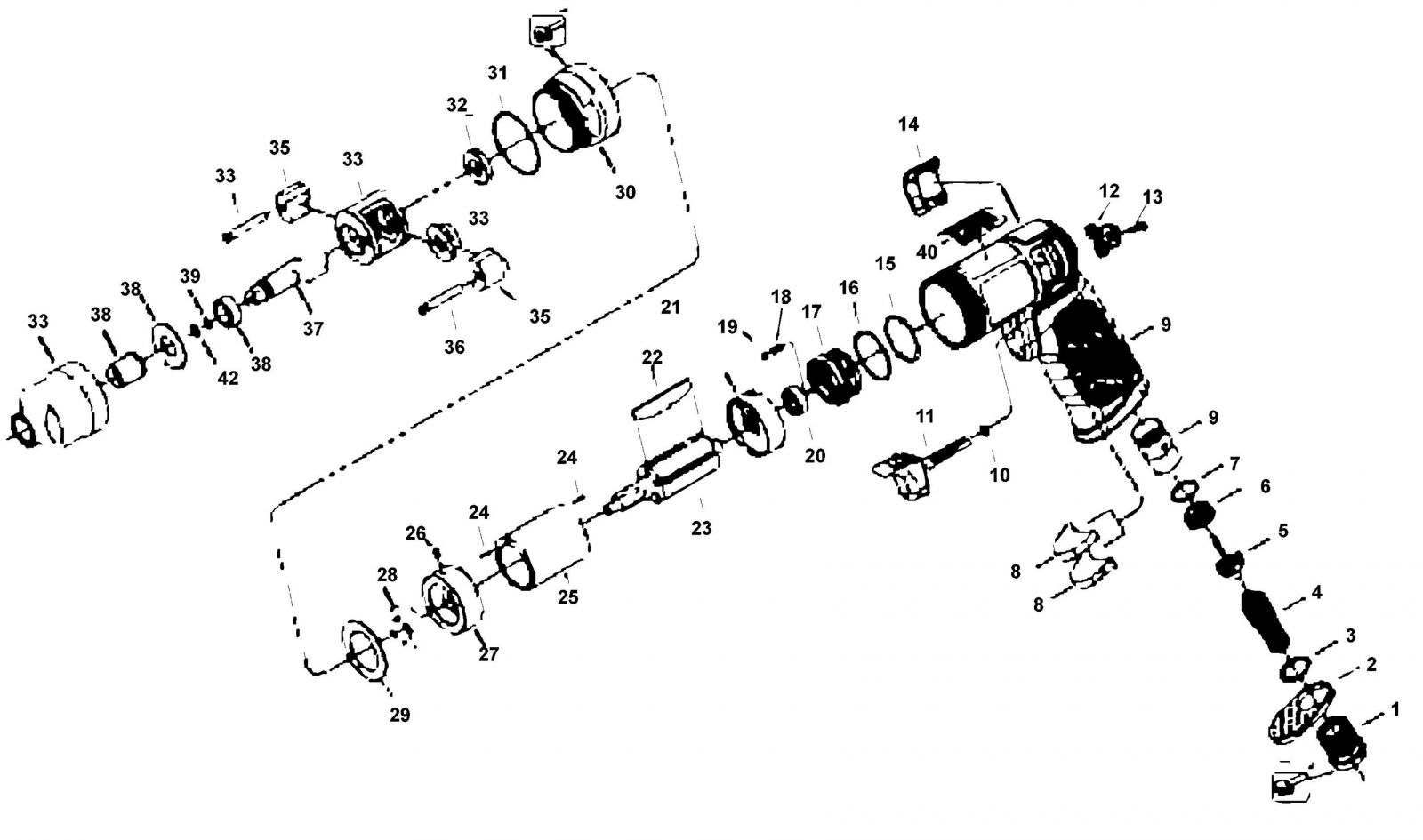 Mac Awp525b Type 1 Impact Wrench Spare Parts SPARE_AWP525B/TYPE_1 from ...