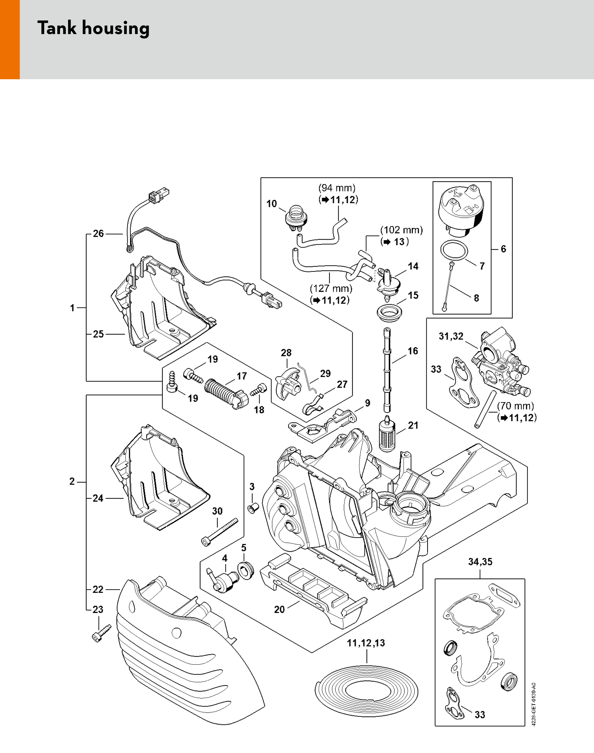 Stihl Ts 410 Cut-off Machines Ts Spare Parts SPARE_TS410 from Spare ...