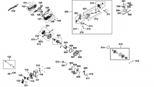 Dewalt Dwe7485 240v 210mm Compact Table Saw Spare Parts SPARE_DWE7485 ...