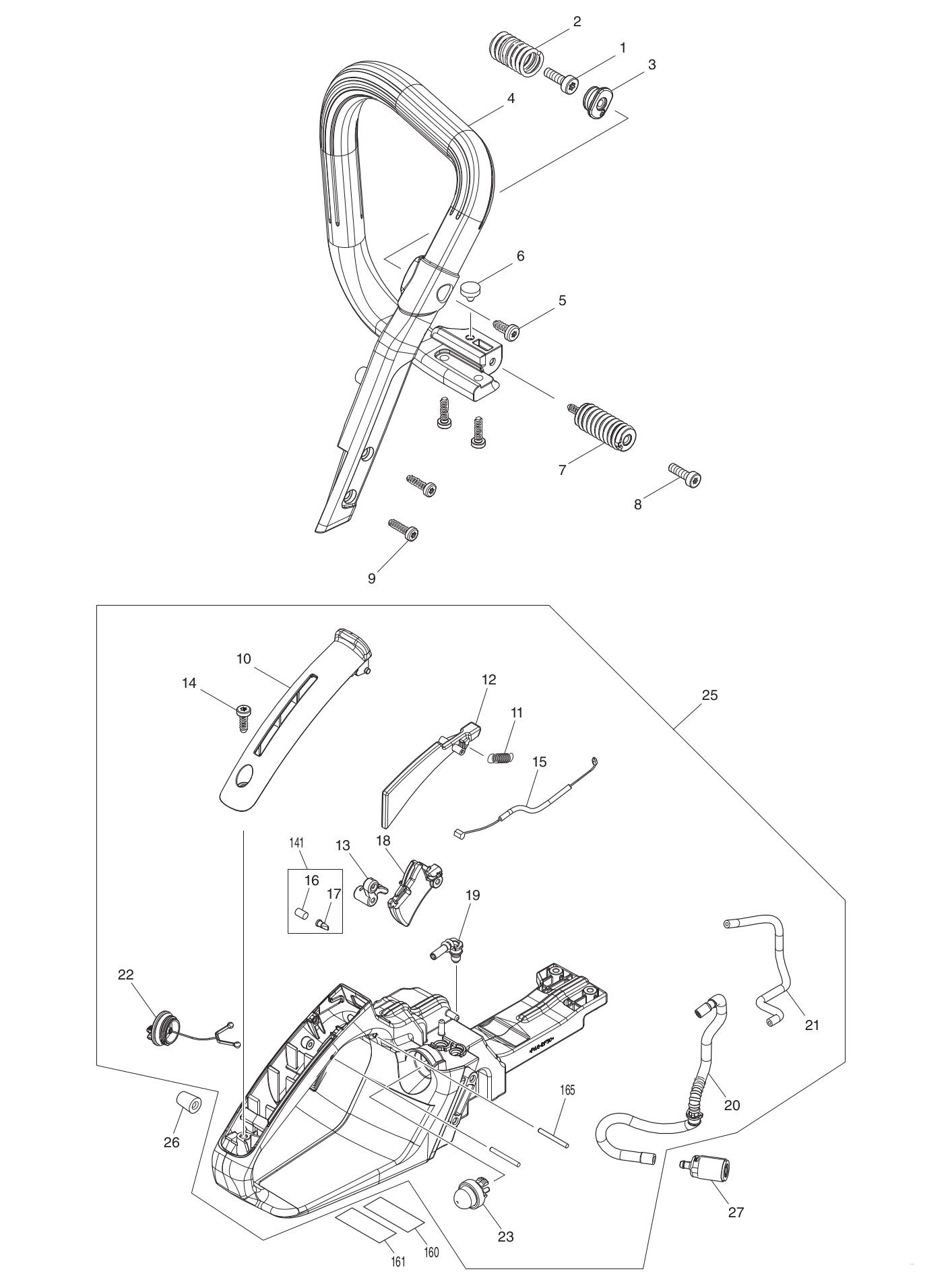 Makita EA5600F Petrol Chainsaw Spare Parts