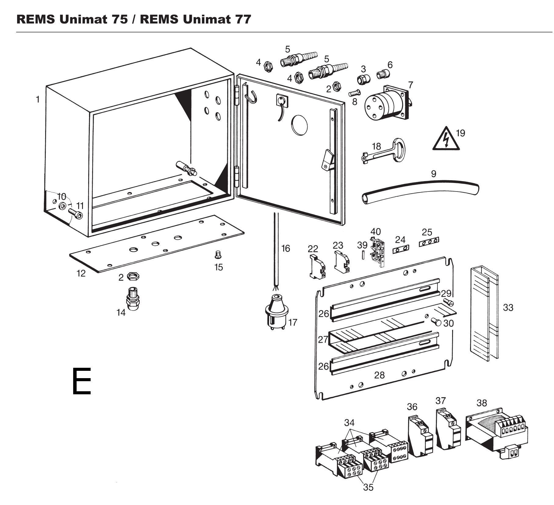Rems Unimat 77 Electric Threading Machine Spare Parts SPARE_Unimat_77 ...